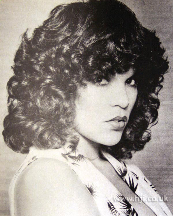 1970s thick glossy curls