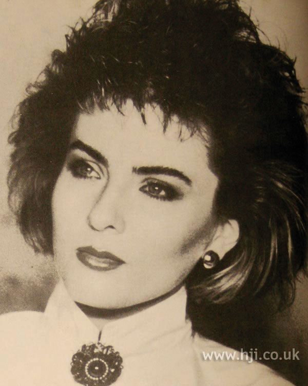 Black messy windswept bob