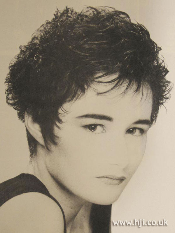 1986 short texture hairstyle