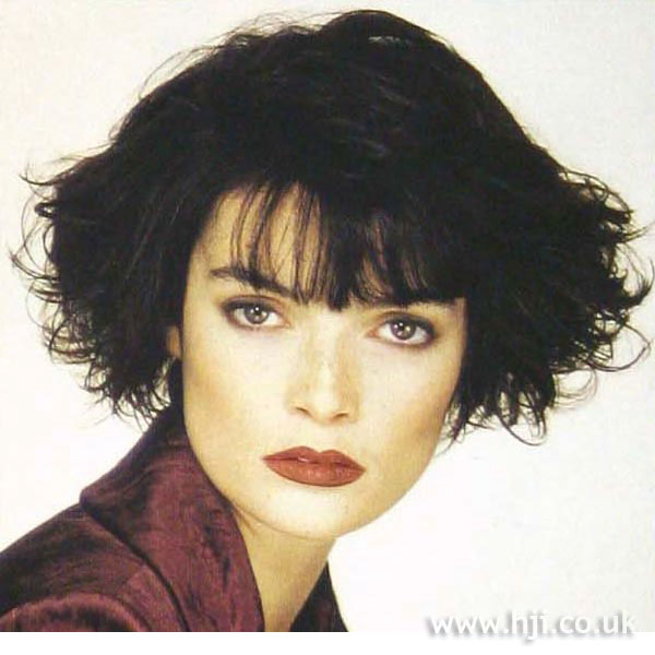 1997 curly black bob