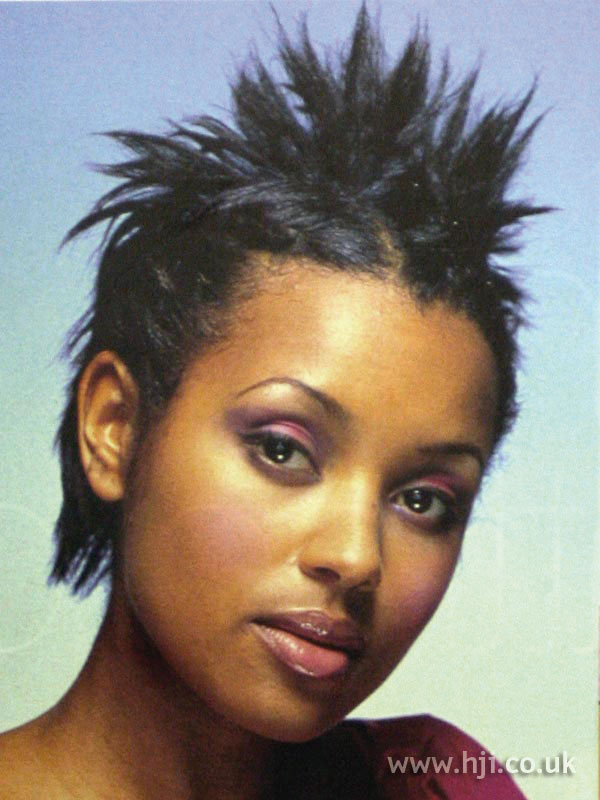 2002 afro spikes hairstyle