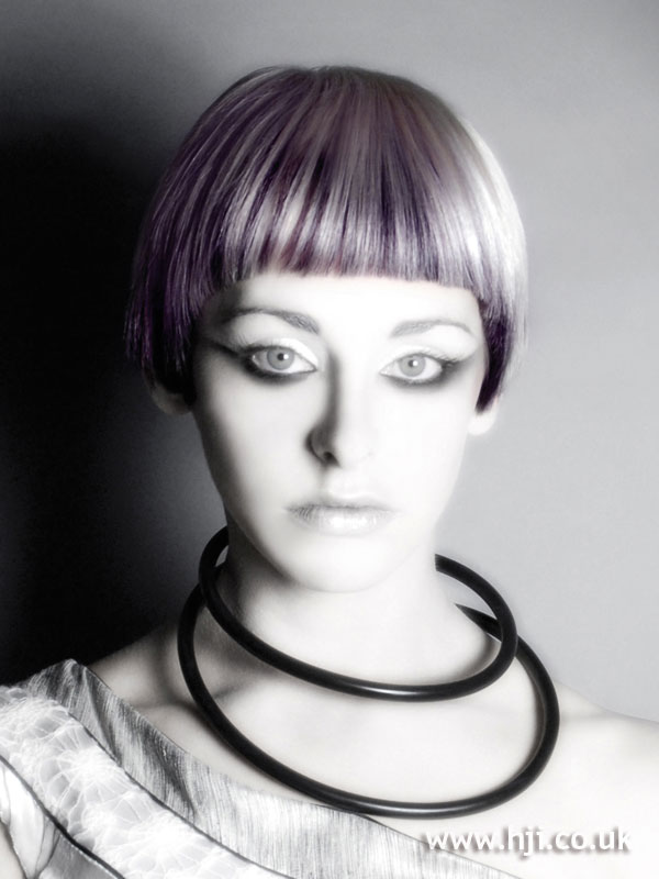 2006 purple bob hairstyle