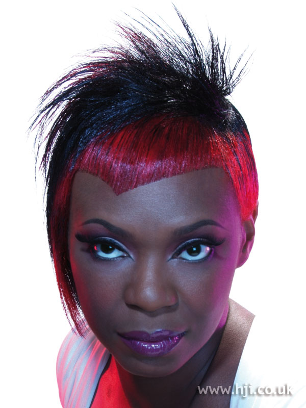 2008 pink angular hairstyle