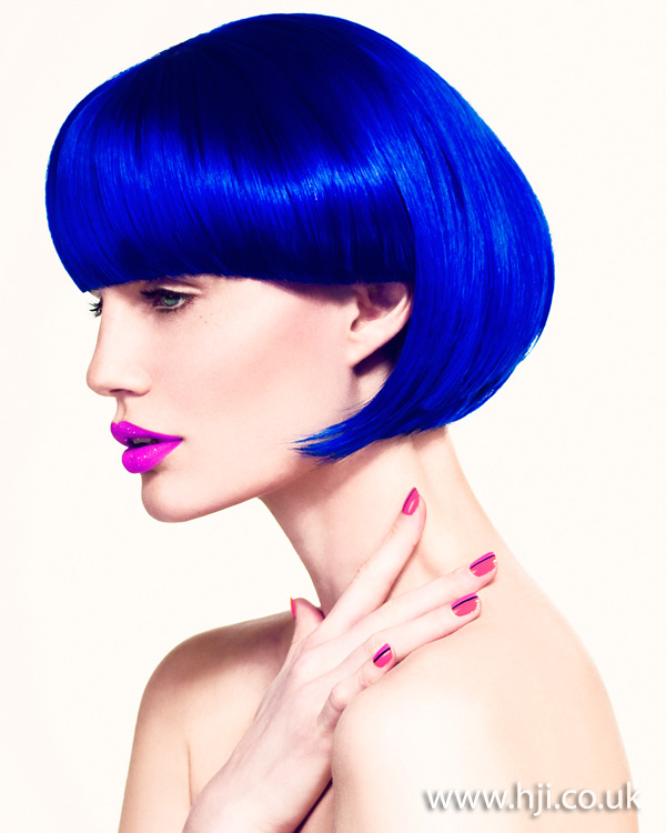 2011 blue bob hairstyle