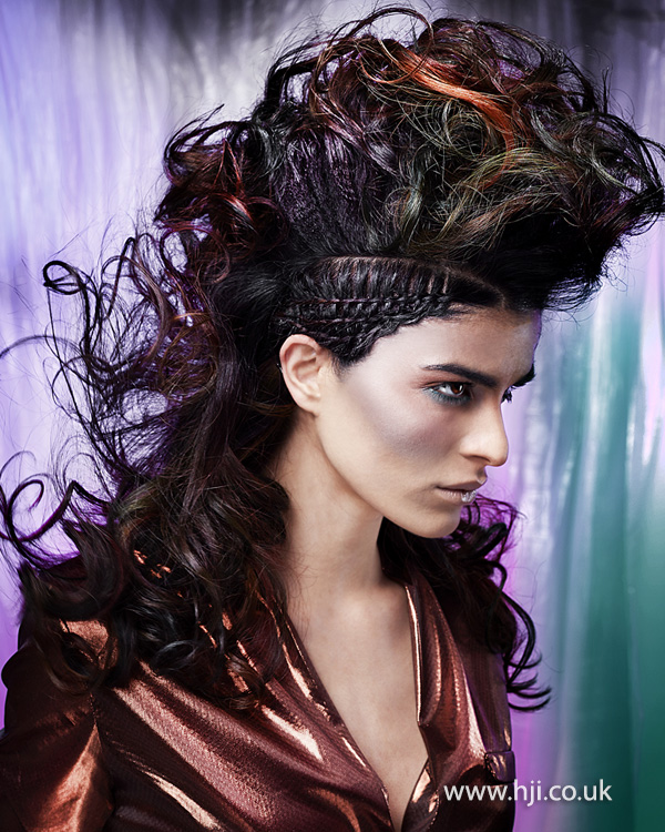 2014 colourful curls plaits texture