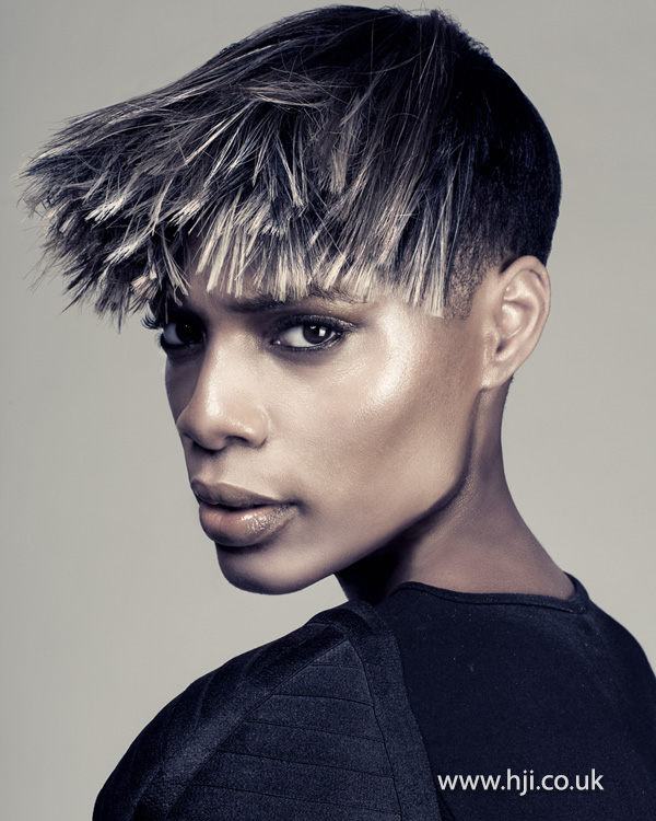 2015 blunt textured frosted tips