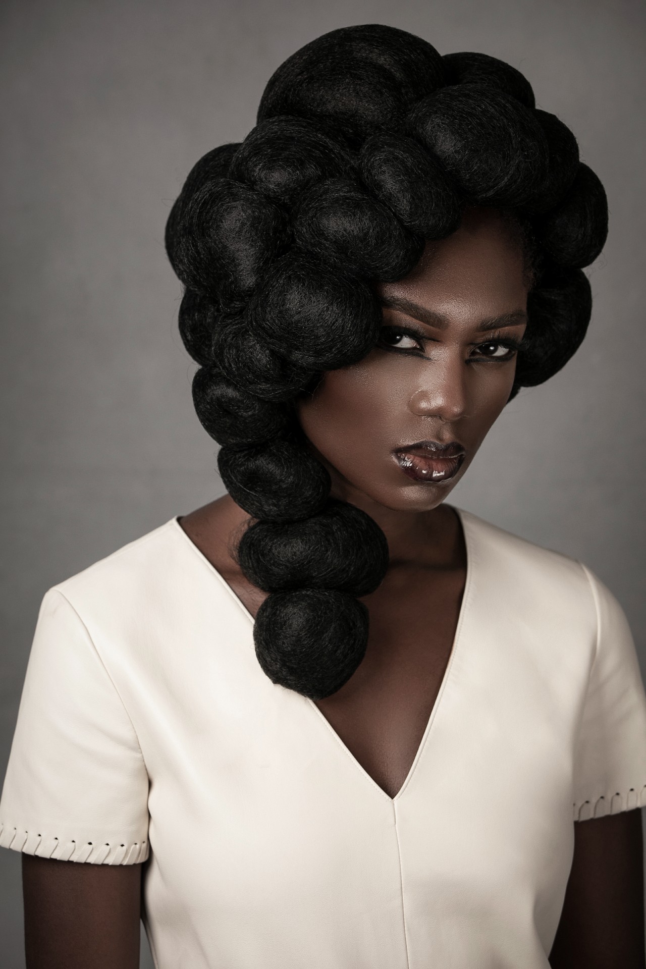 Junior green afro hairdresser of the year 2021 finalist collection