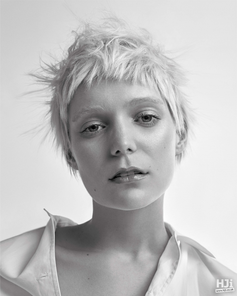 Pixie crop with texture.