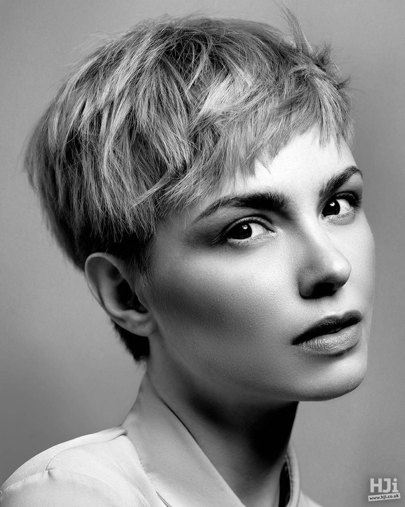 Natural texture crew cut